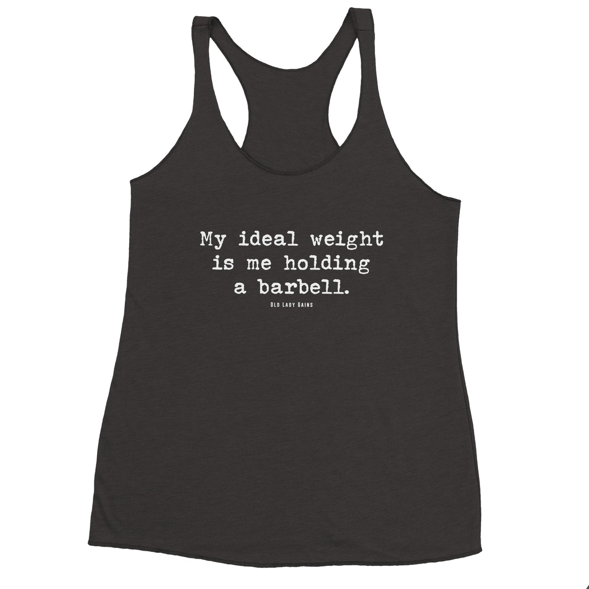 My Ideal Weight Is Me Holding a Barbell Tank Top – Empowering Women's ...