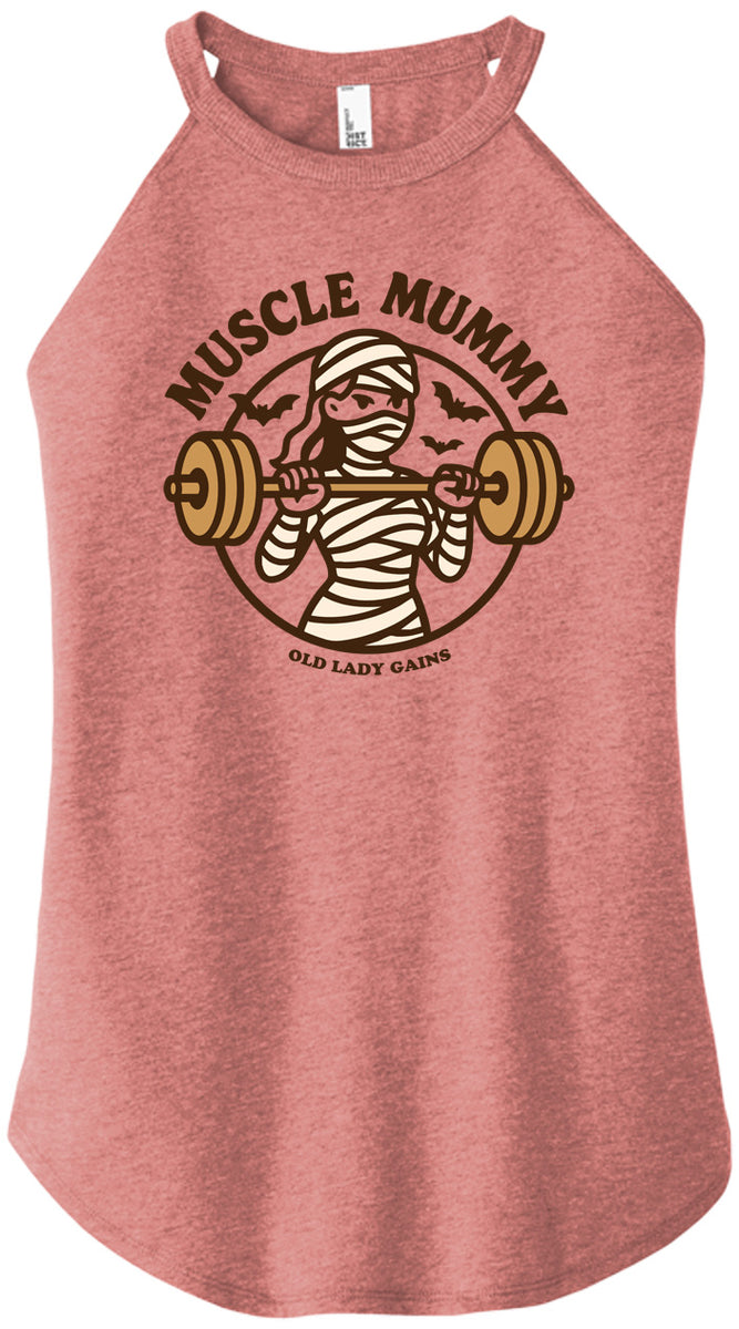 USA Kettlebell Heart Halter Tank | Old Lady Gains