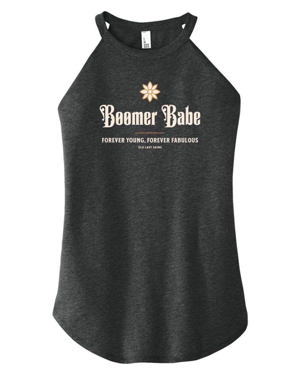 Boomer Babe Halter Tank – Old Lady Gains