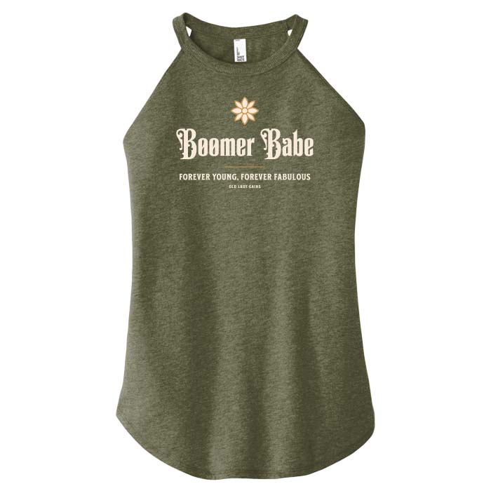 Boomer Babe Halter Tank – Old Lady Gains