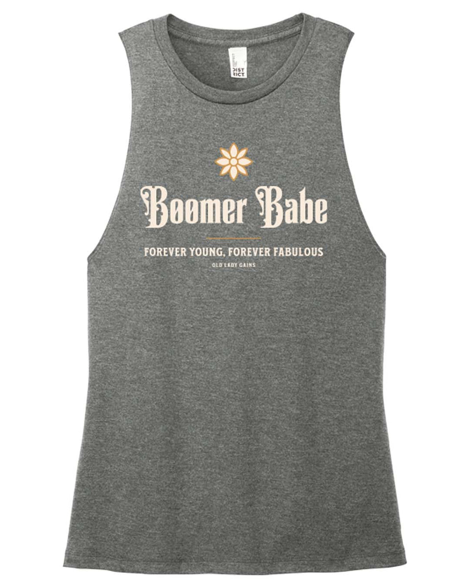 Boomer Babe Muscle Tank – Old Lady Gains