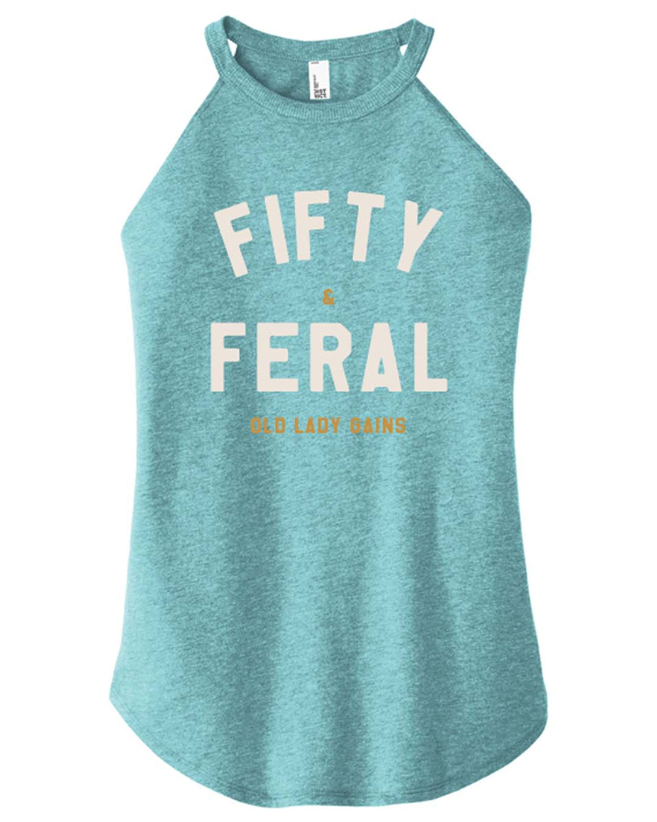 Fifty & Feral Halter Tank | Old Lady Gains