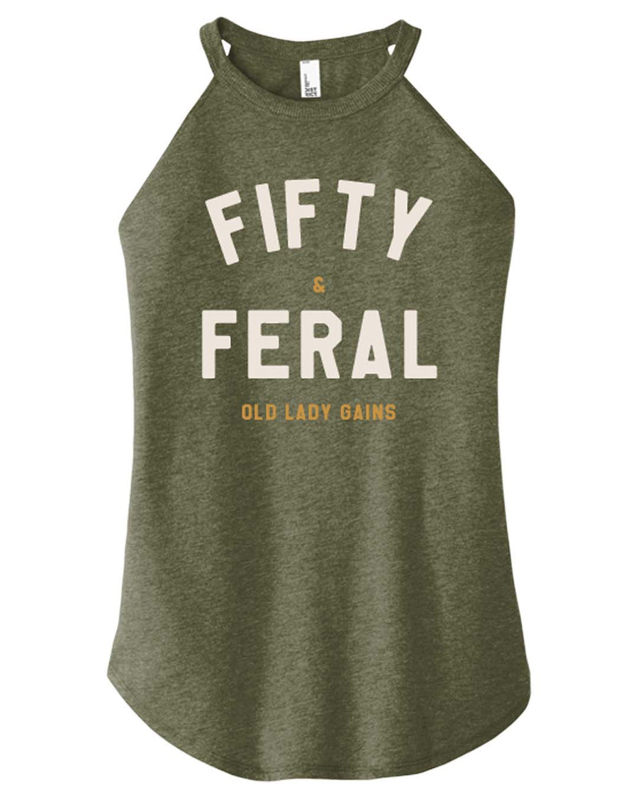 Fifty & Feral Halter Tank | Old Lady Gains
