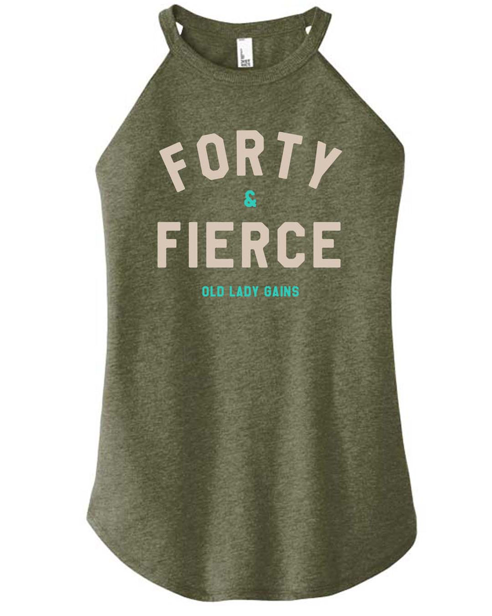 Forty & Fierce Halter Tank | Old Lady Gains