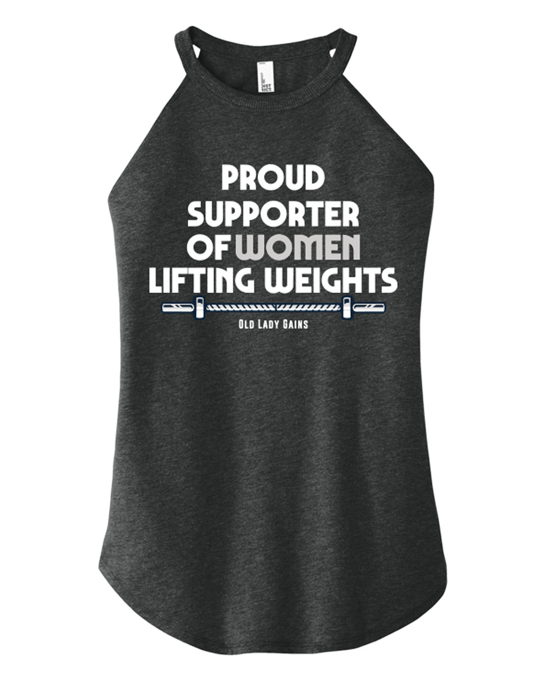 Proud Supporter Halter Tank – Old Lady Gains