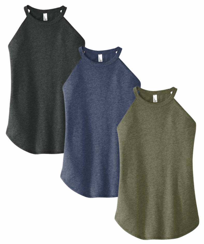 Rocker Tank (3 Pack: Black Navy Green) – Old Lady Gains