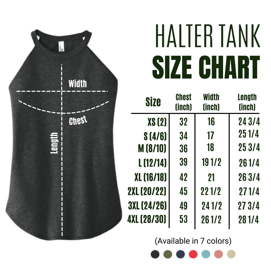 Strong Mama Vibes Only Halter Tank – Old Lady Gains