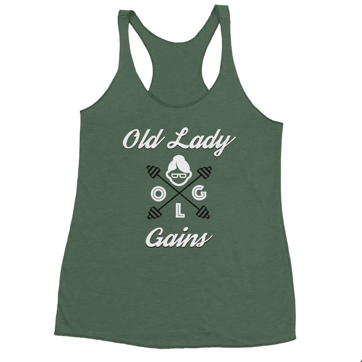 The Original OLG Racerback Tank Top – Old Lady Gains