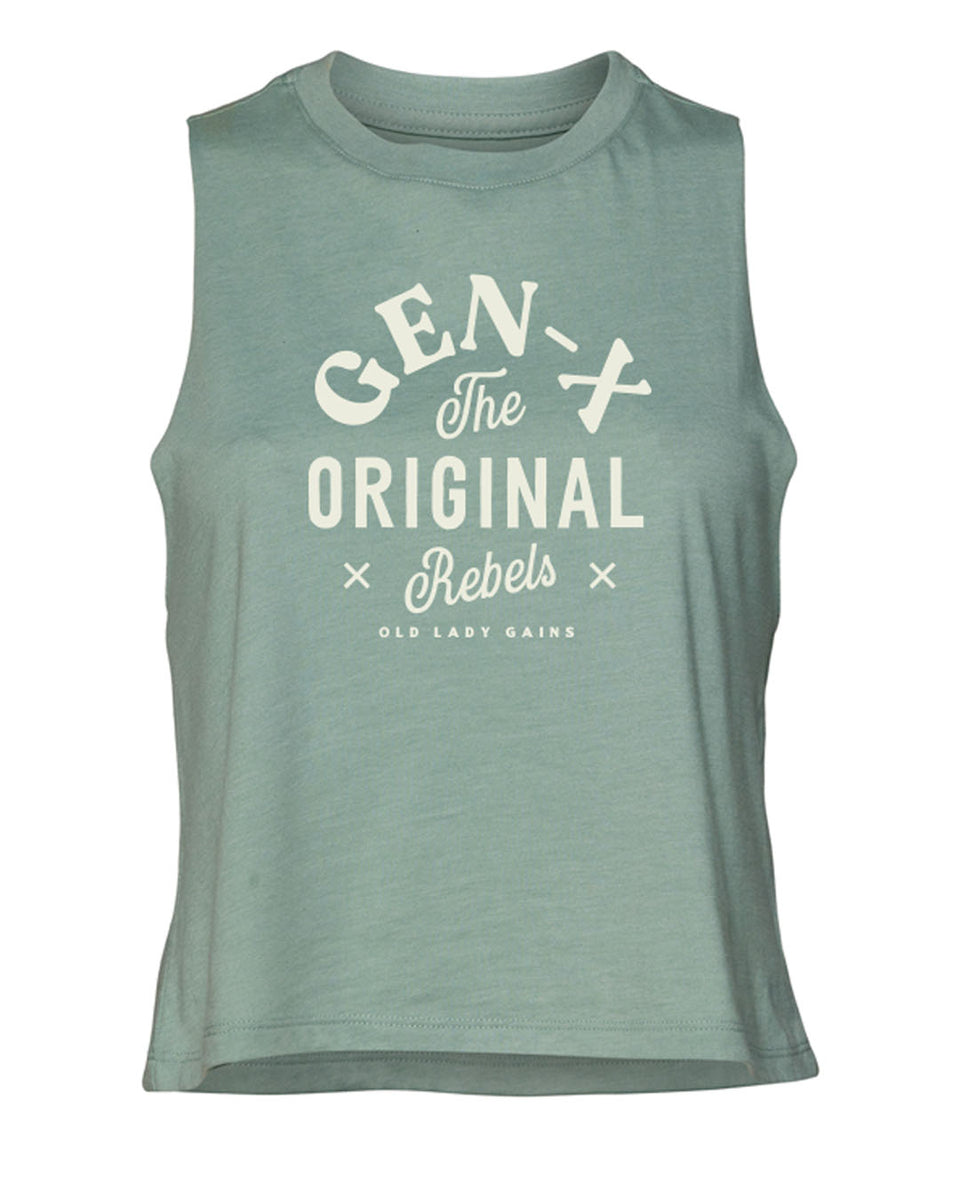 Gen-X Crop Tank – Old Lady Gains